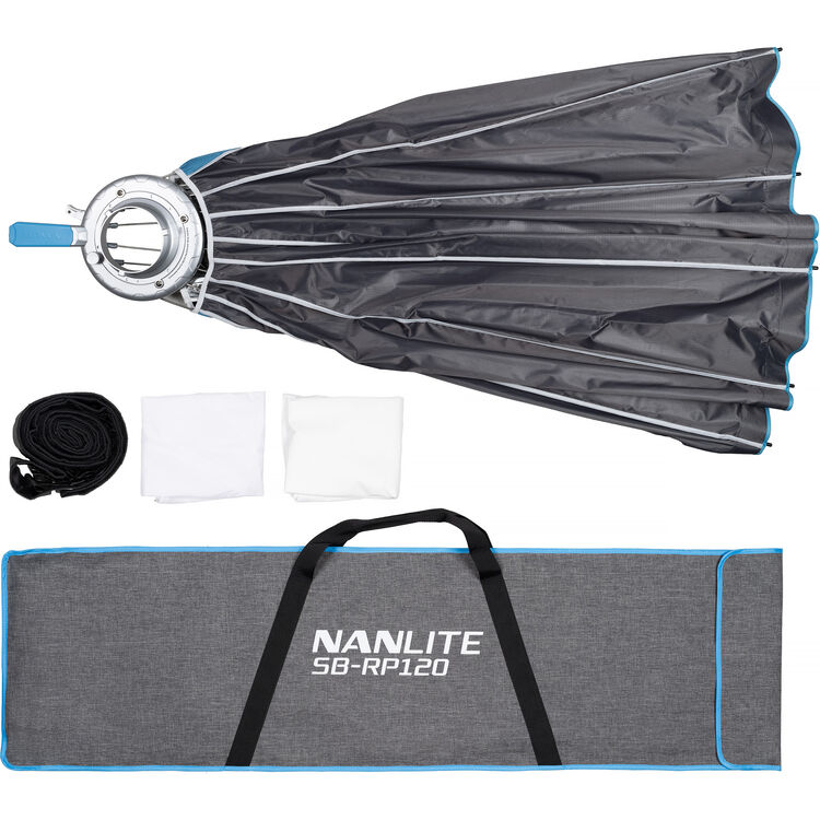 Nanlite Rapid 120 Parabolic Softbox SB-RP120 with Eggcrate | PRO.Laika